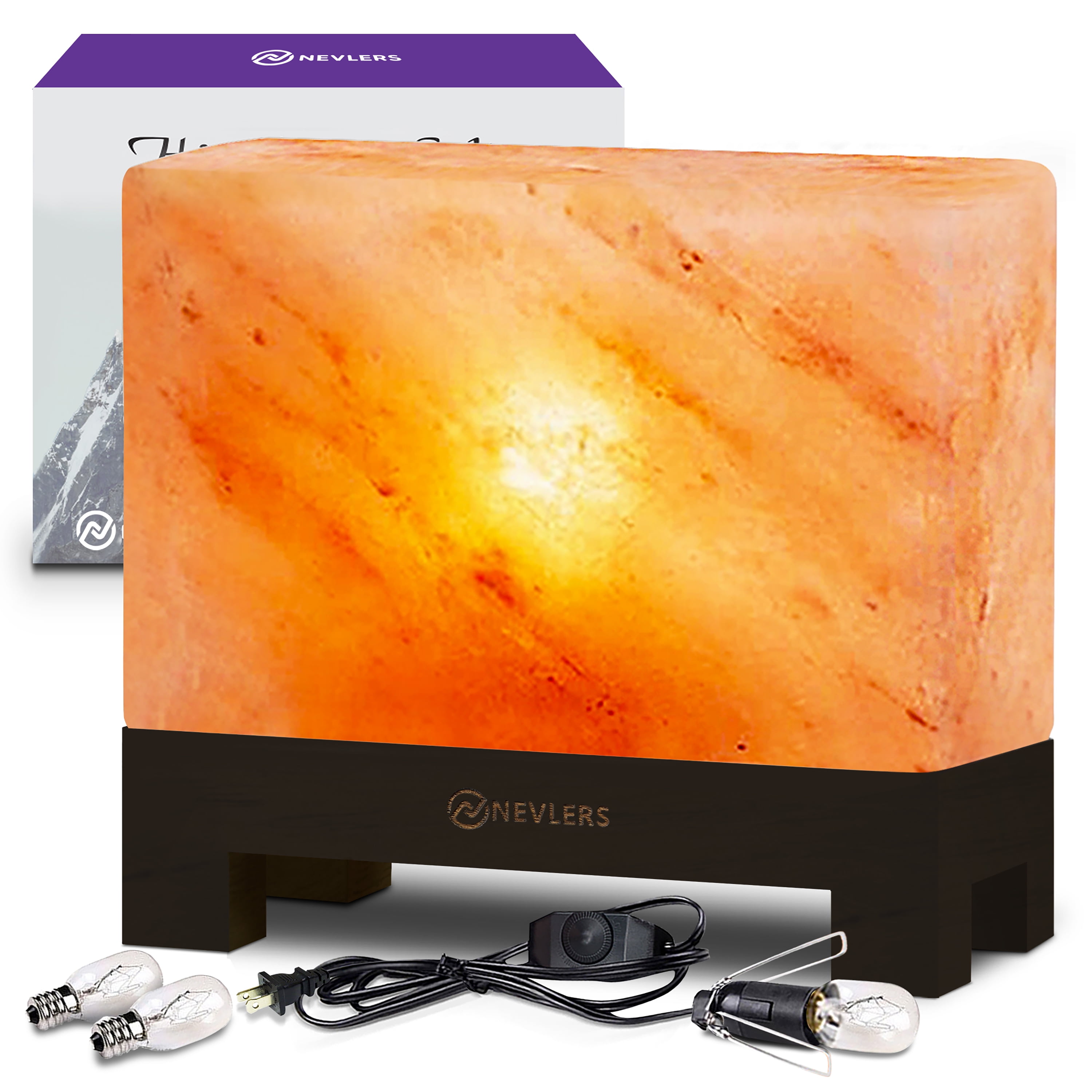 Nevlers Pink Himalayan Salt Lamp | 10-11 lbs Modern Lamp | Rectangle ...