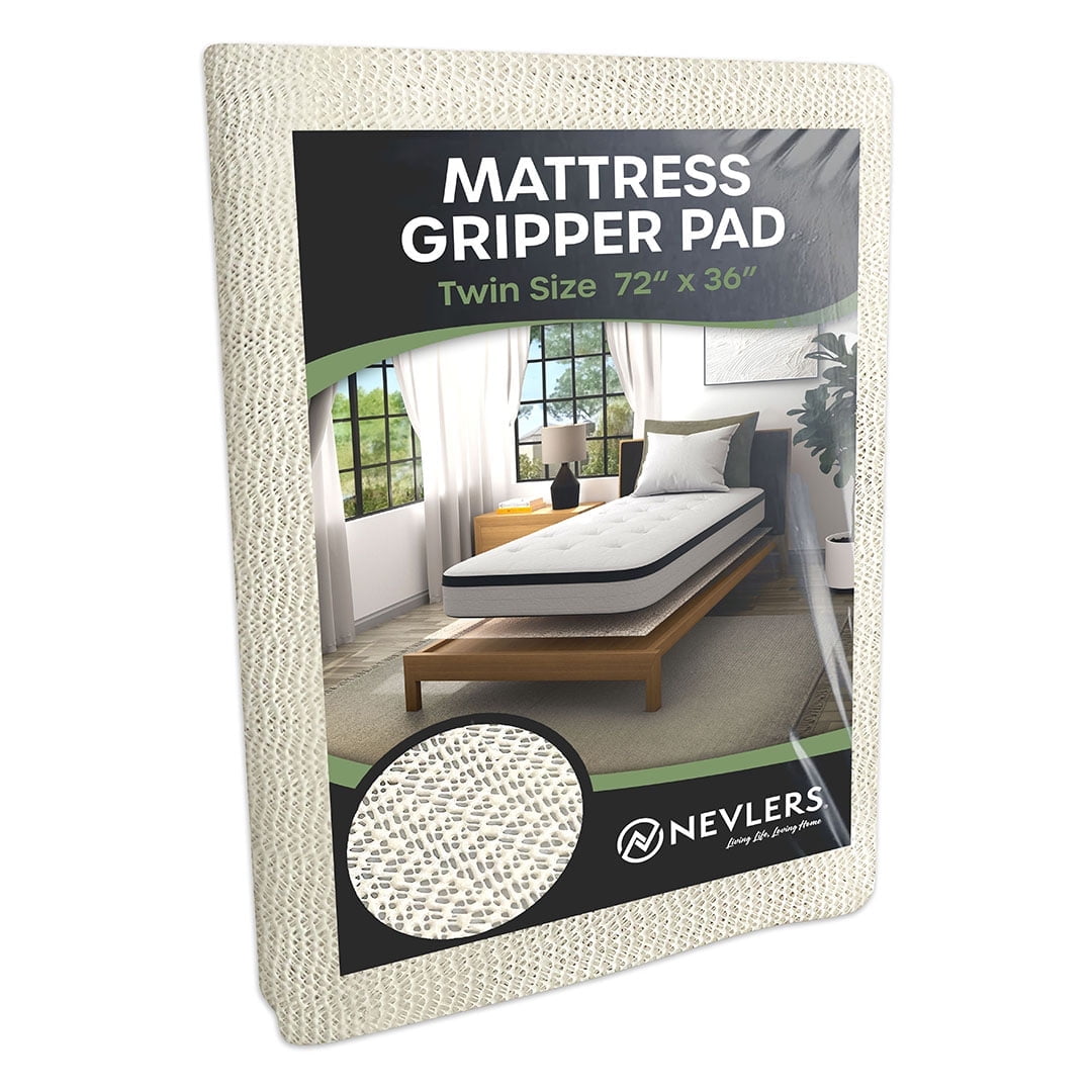 "Nevlers Twin Size Non-Skid Mattress Gripper Pad - 36"" x 72 ...
