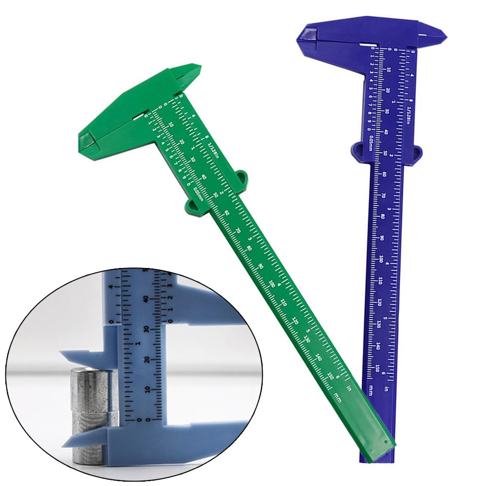 New 0-150mm Vernier Calipers Double Rule Scale Plastic Depth Height ...