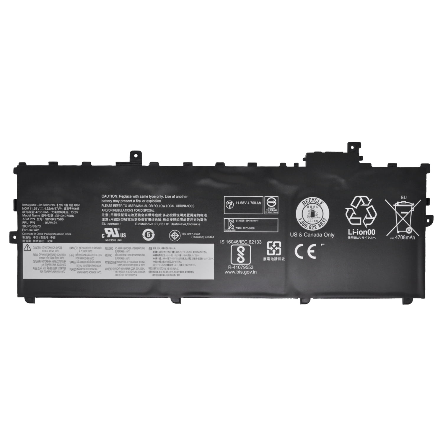 New 01AV429 11.58V 57Wh 01AV430 01AV431 01AV494 Laptop Battery for ...