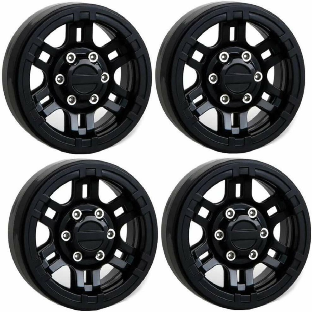 New 1 10 RC Crawler 1.9 Inch True Bead lock Wheels Rims 4 Pieces Black ...