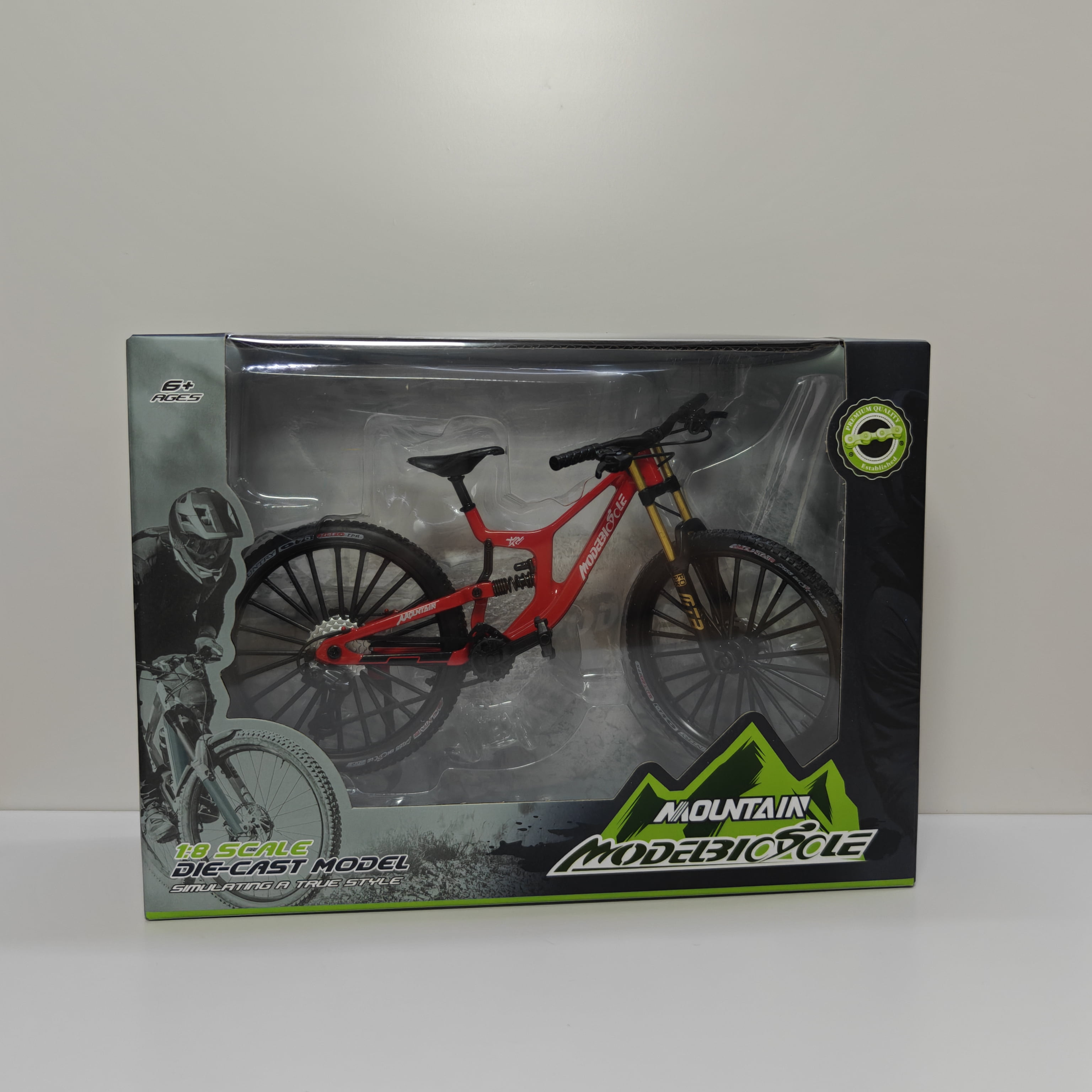New 1:8 Model Mini Alloy Bicycle Diecast Metal Toy Bikes Shock ...