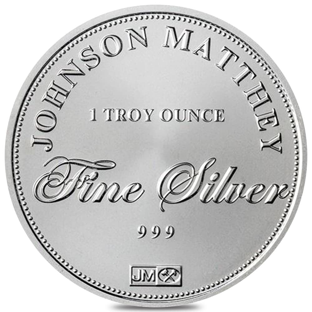 New - 1 oz Johnson Matthey (JM) Silver Round .999 Fine - Walmart.com