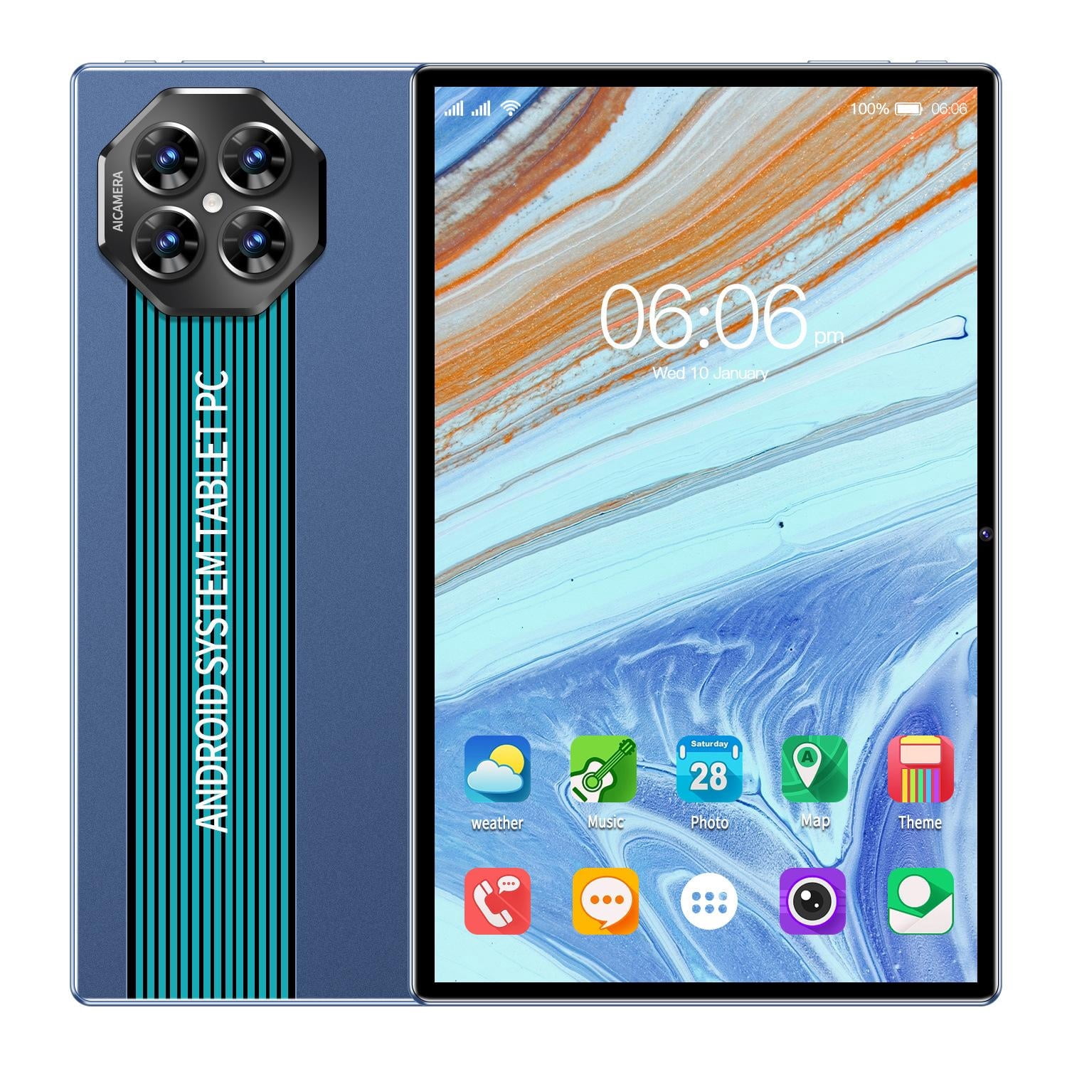 New 10.1 Inch Android Tablet Pc Google Play Octa Core Dual Cameras Dual ...