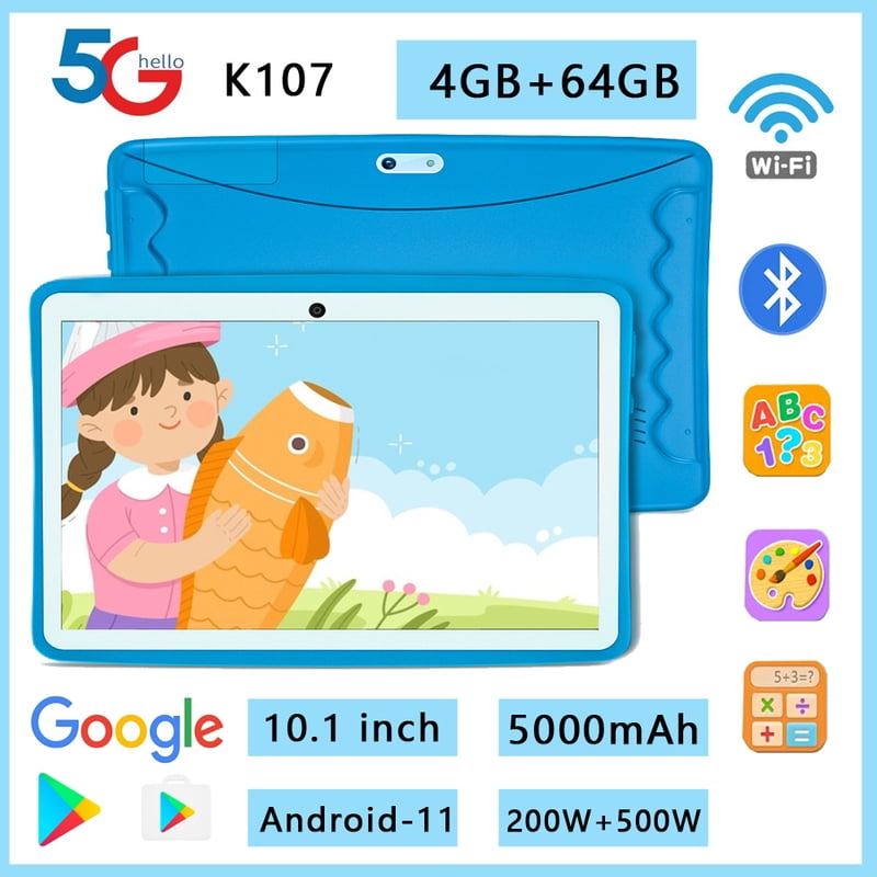New 10.1-inch Children's tablet with Quad Core 4GB RAM 64GB ROM for ...