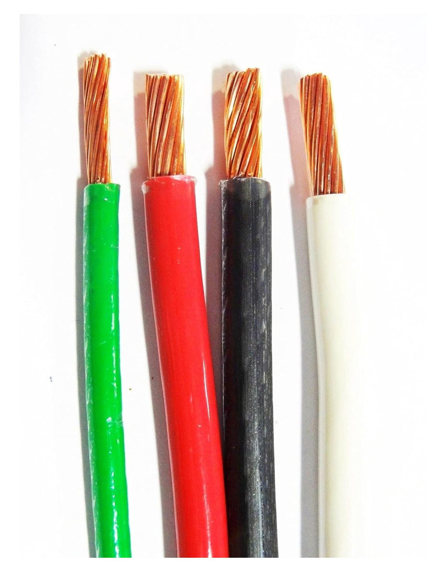 New 10' EA THHN THWN 8 AWG Gauge Black White Wire + 10 AWG Green Electr ...