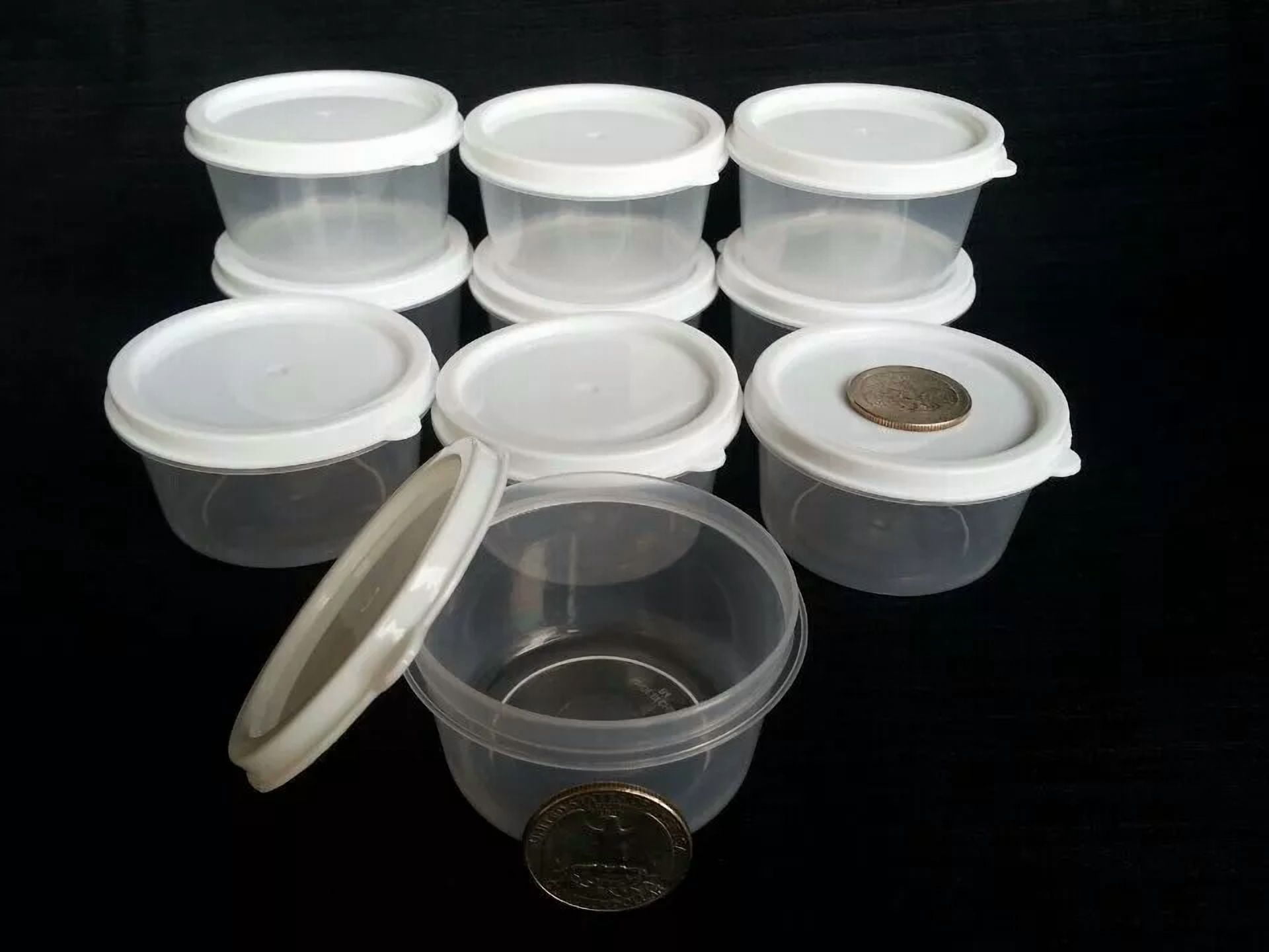 New 10 Mini Clear Plastic Small Boxes With Lid Container Storage Craft ...