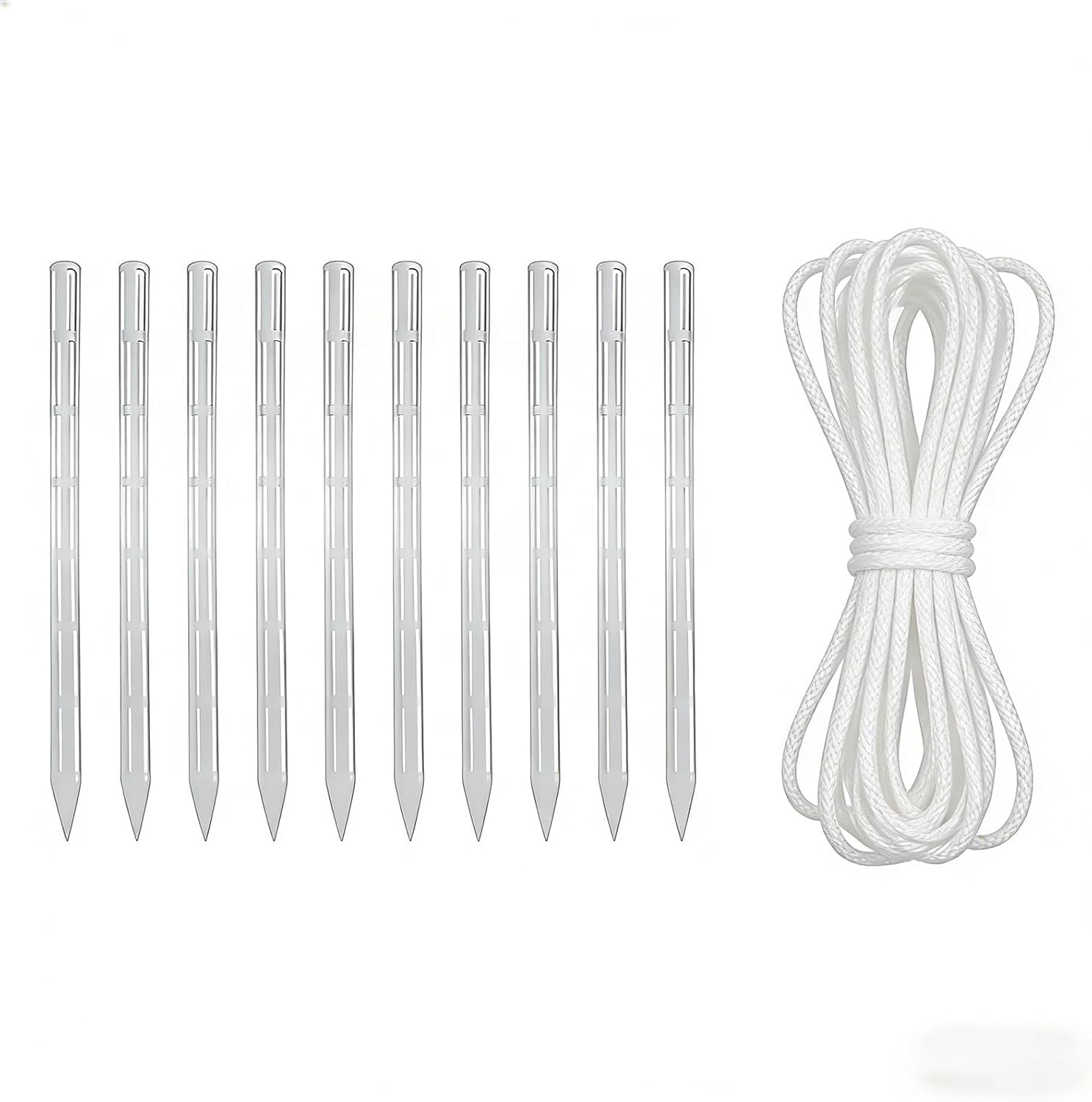 New 10 Pcs Pot Soil Vent Tubes + 16ft Water Absorbing Cotton String (0 ...