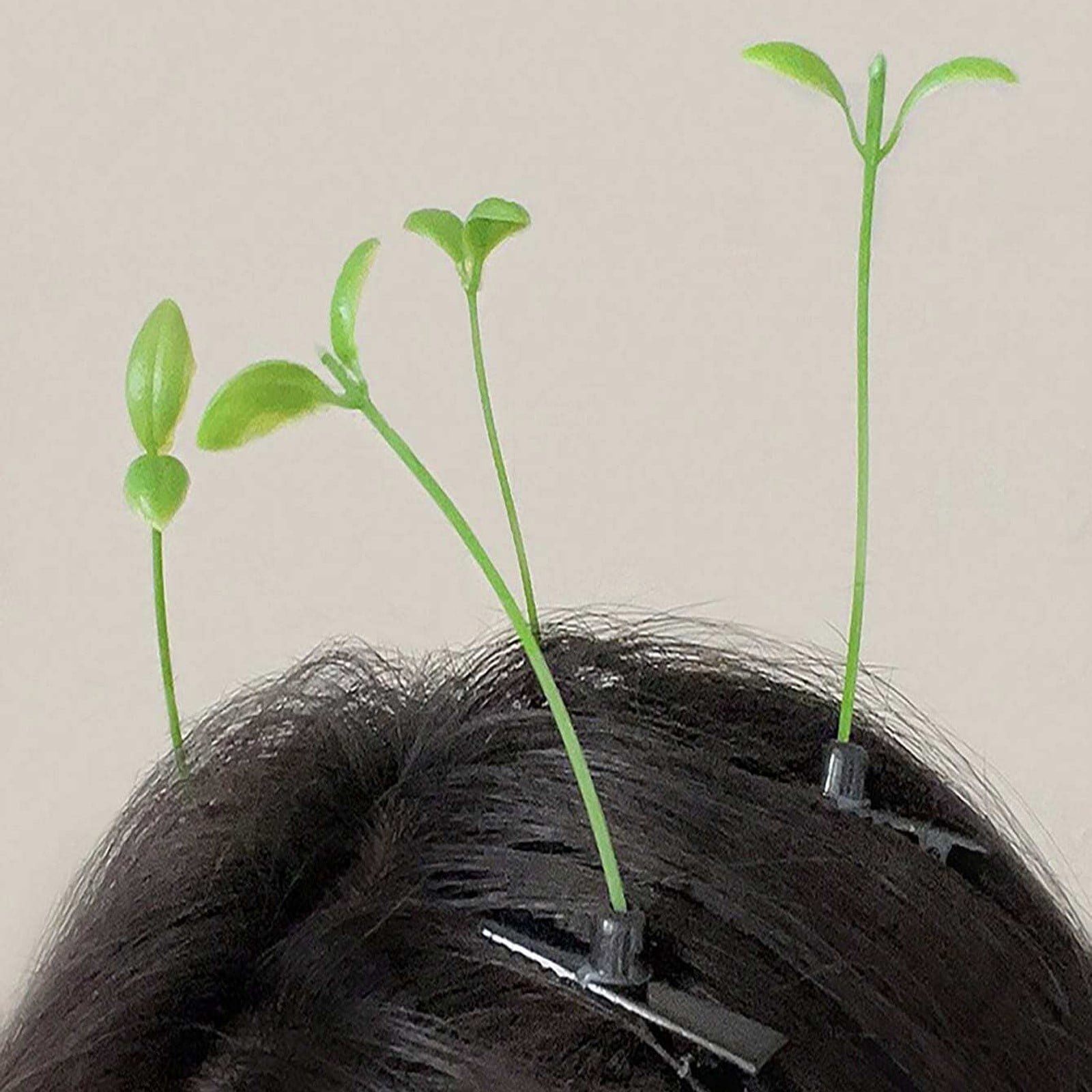 New！ 10 Pcs Sprout Clips Green Plant Hair Clips Little Hairpin Cute ...
