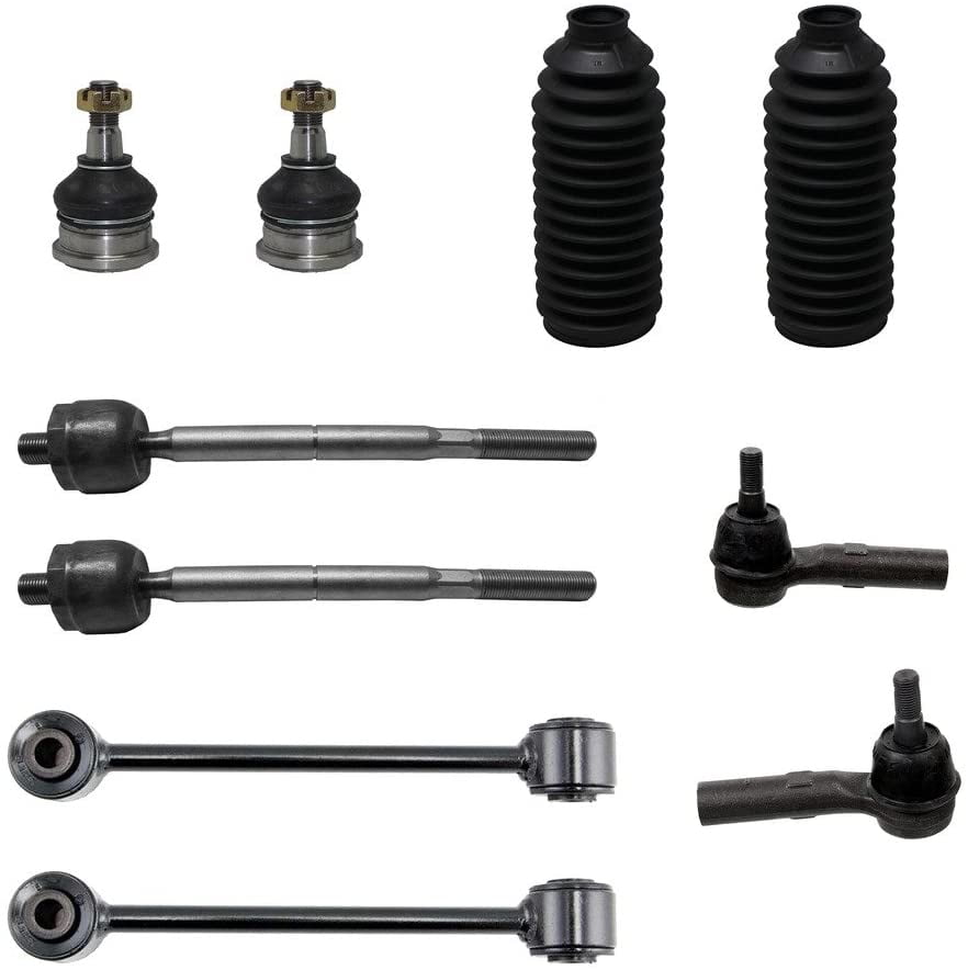 New 10-Piece Front Suspension Kit - (2) Front Lower Suspension Ball ...