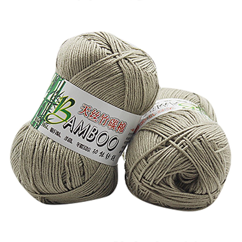 New 100% Bamboo Cotton Warm Soft Natural Knitting Crochet Knitwear Wool ...