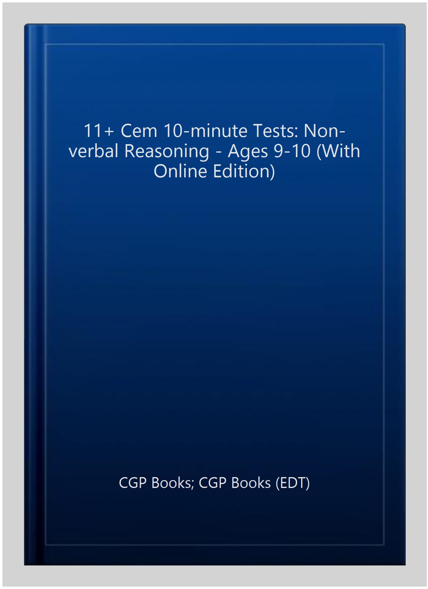 New 11+ Cem 10-Minute Tests: Non-Verbal Reasoning - Ages 9-1 - Walmart.com