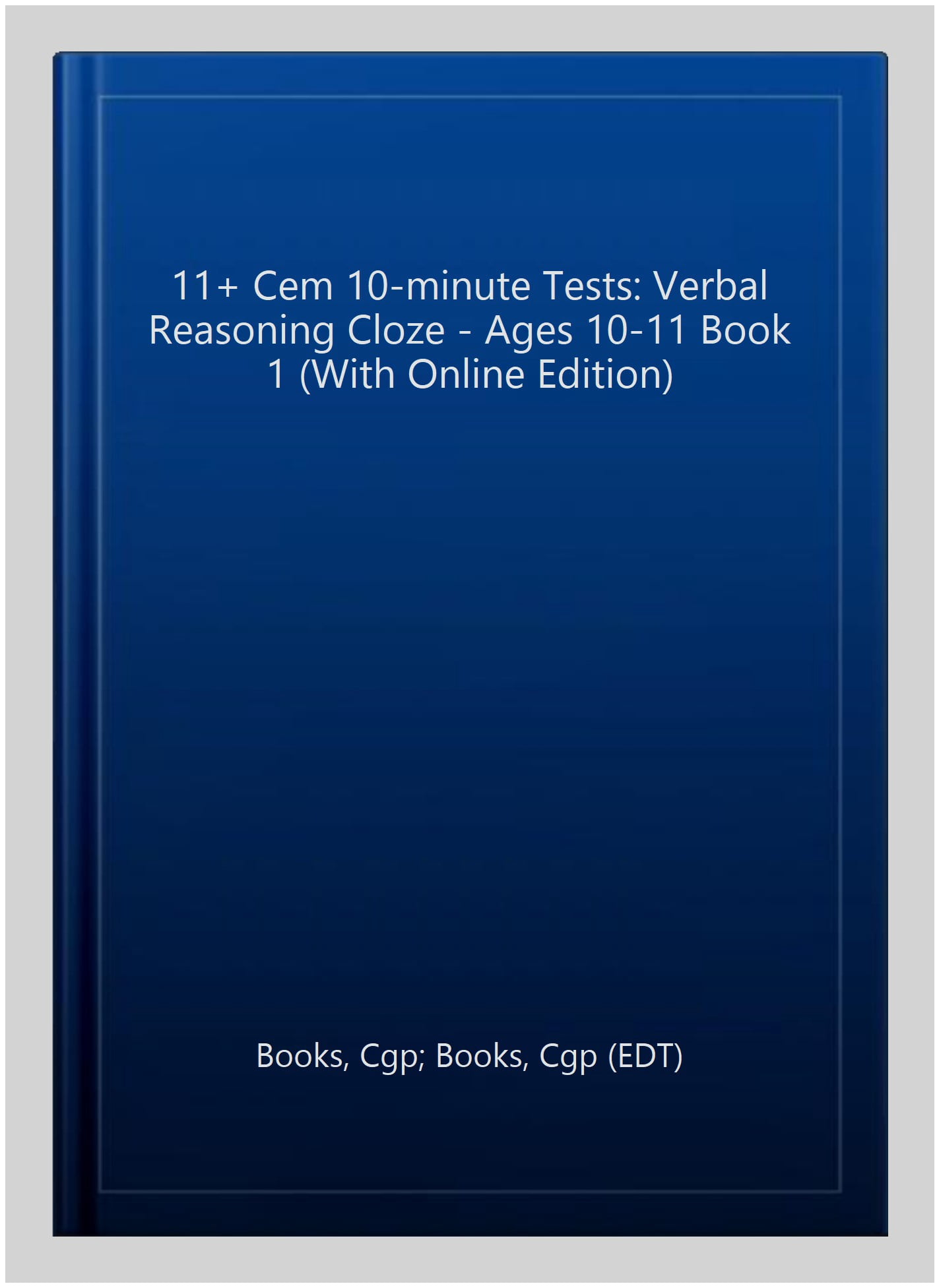 New 11+ Cem 10-Minute Tests: Verbal Reasoning Cloze - Ages 1 - Walmart.com