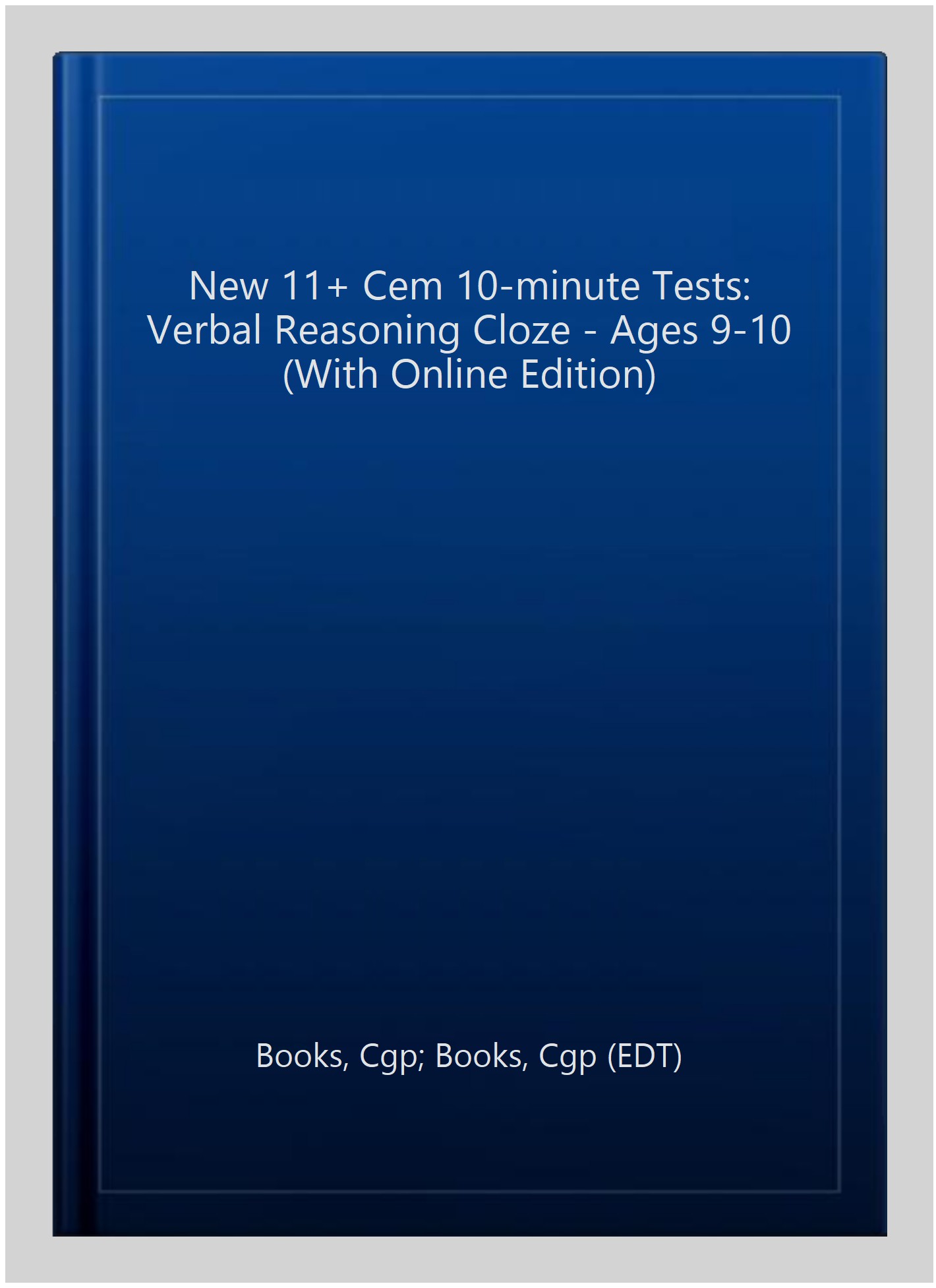 New 11+ Cem 10-Minute Tests: Verbal Reasoning Cloze - Ages 9 - Walmart.com