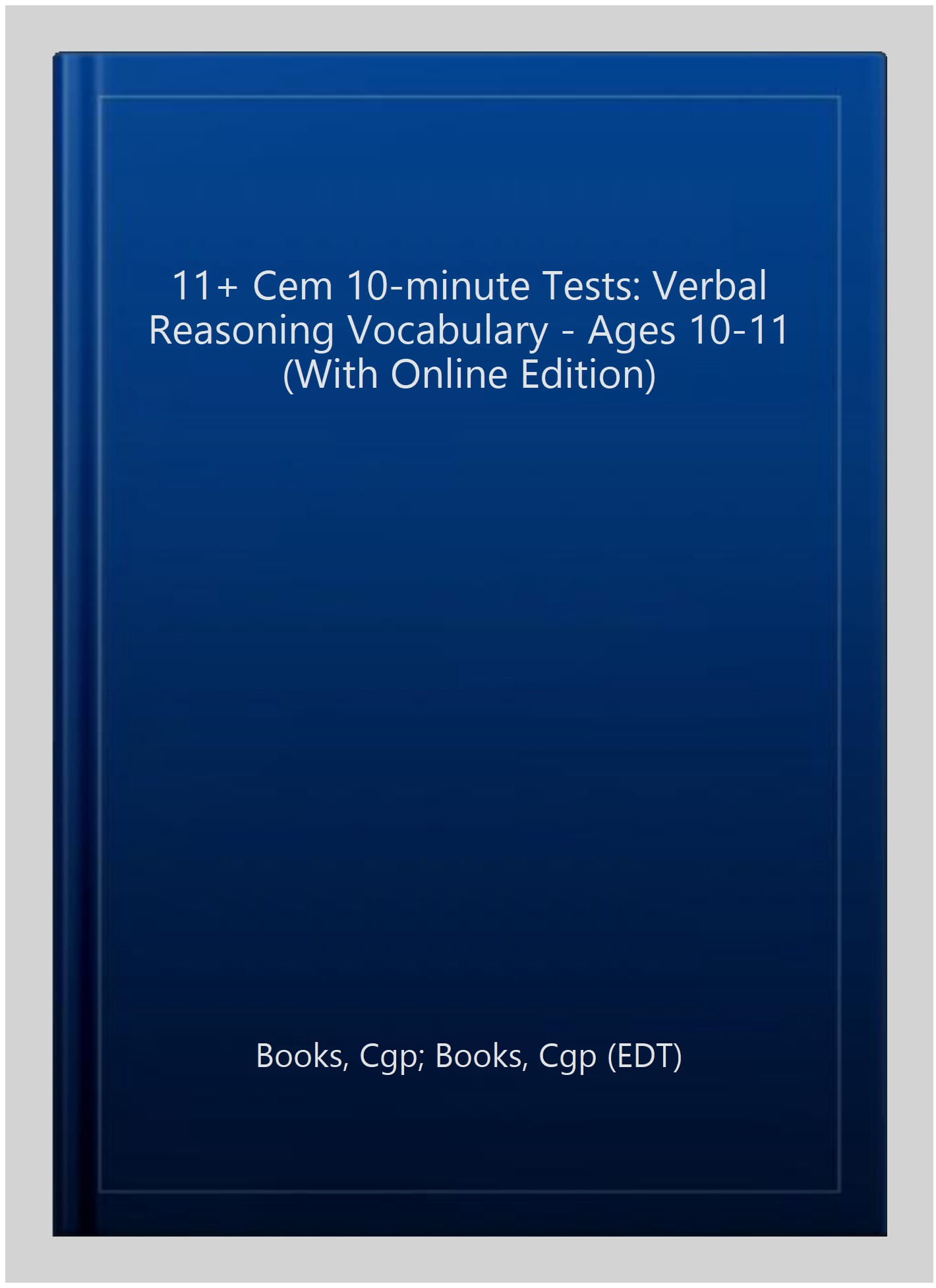 New 11+ Cem 10-Minute Tests: Verbal Reasoning Vocabulary - A - Walmart.com