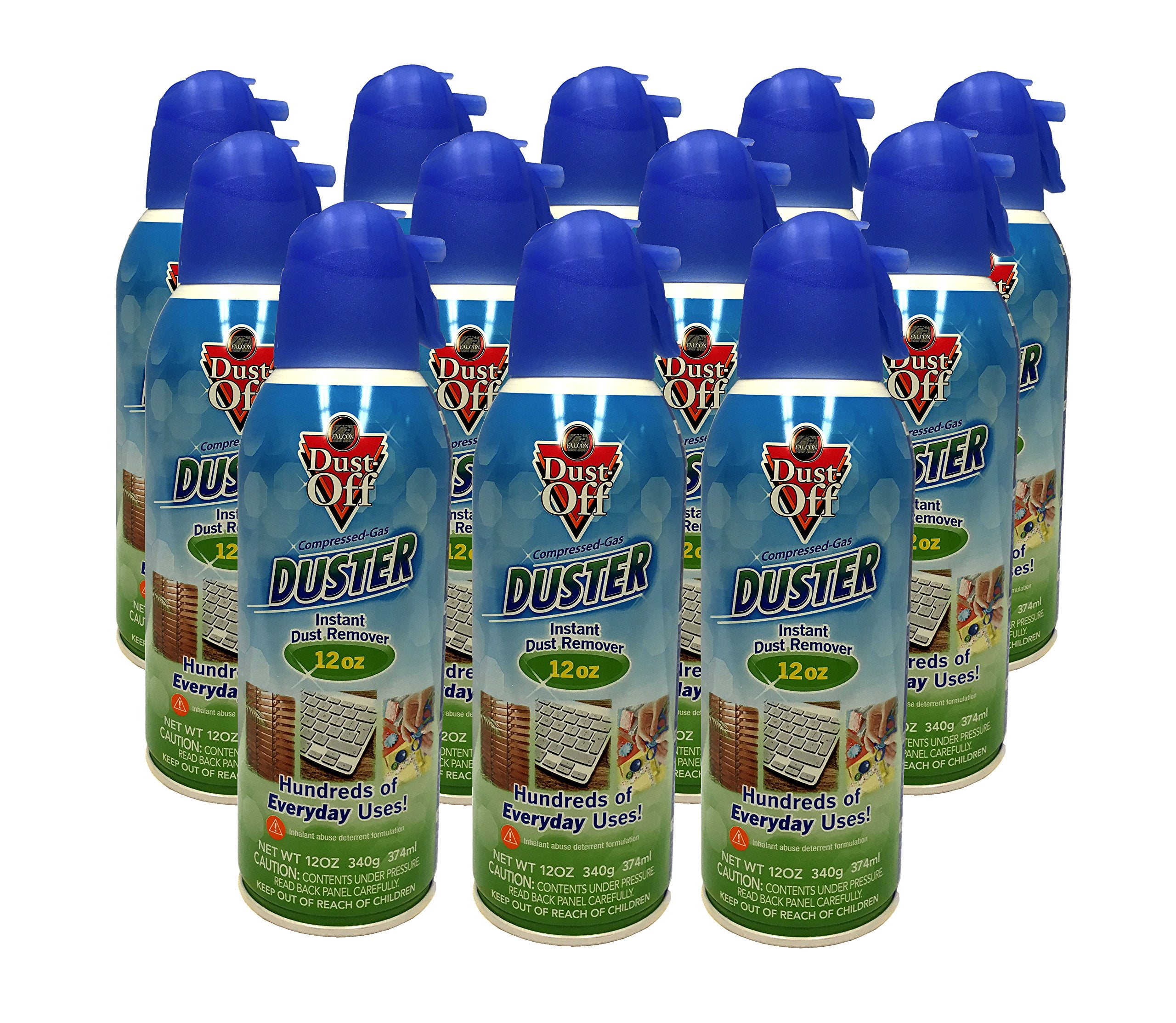 New 12 Pack Dust Off Compressed Gas Duster 12 oz - Walmart.com