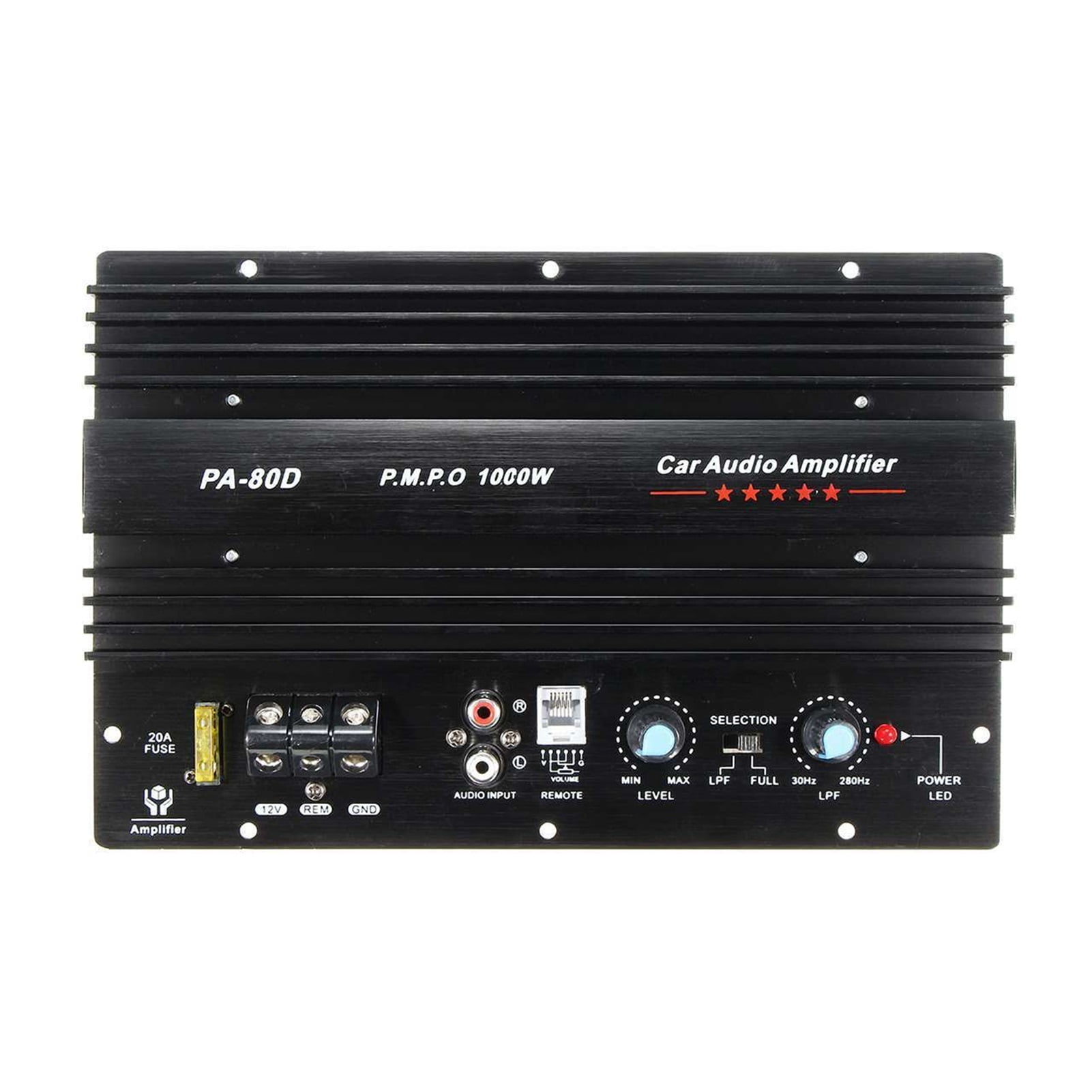 New 12V 1000W Mono Car Audio Power Amplifier Powerful Bass Subwoofers ...