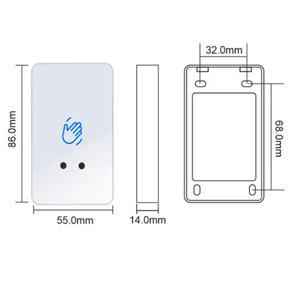 New 12V/24V Touchless Infrared Sensor Switch Contactless Control Button ...