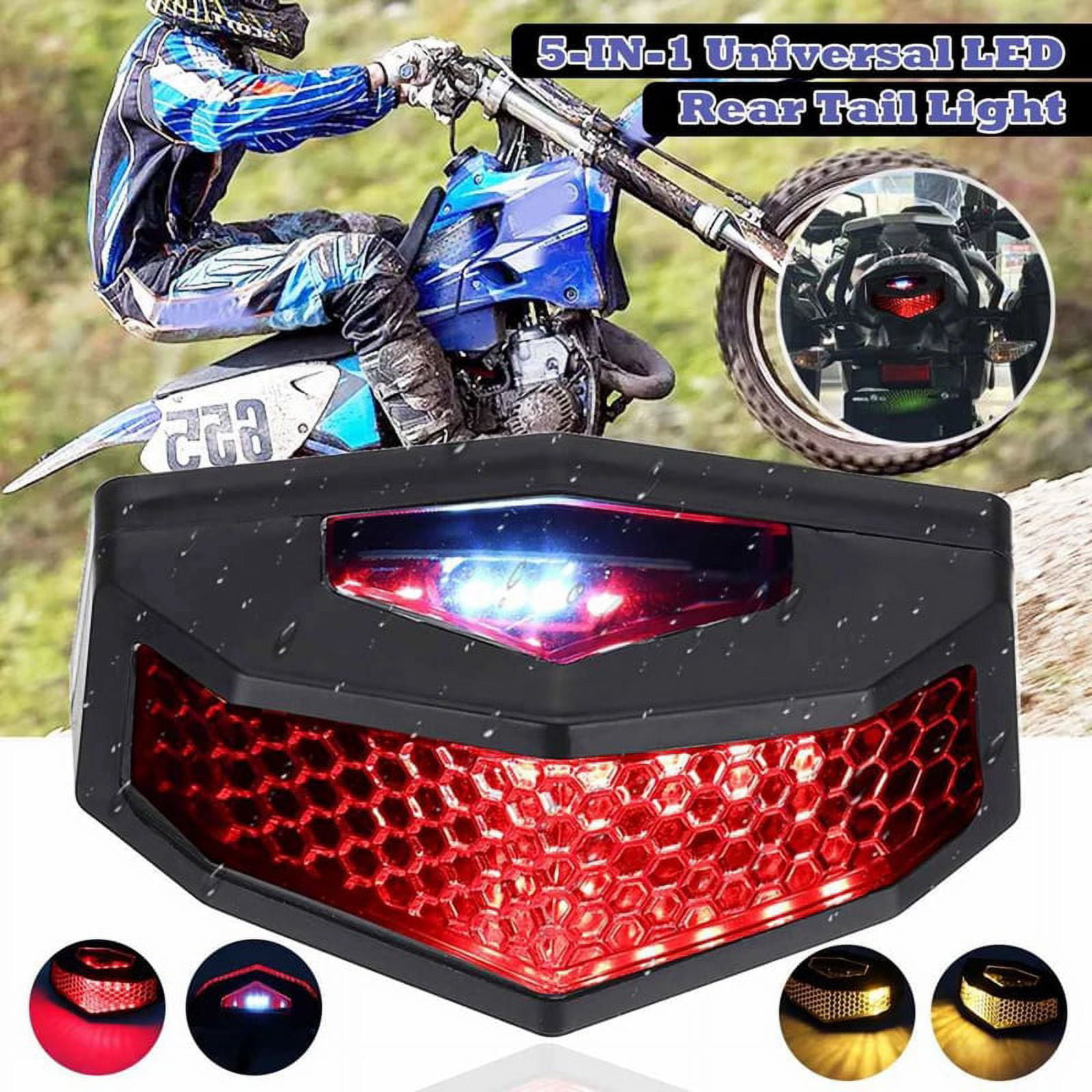 New 12V Universal ATV Taillight 5In1 LED Rear Tail Lights Brake Stop ...