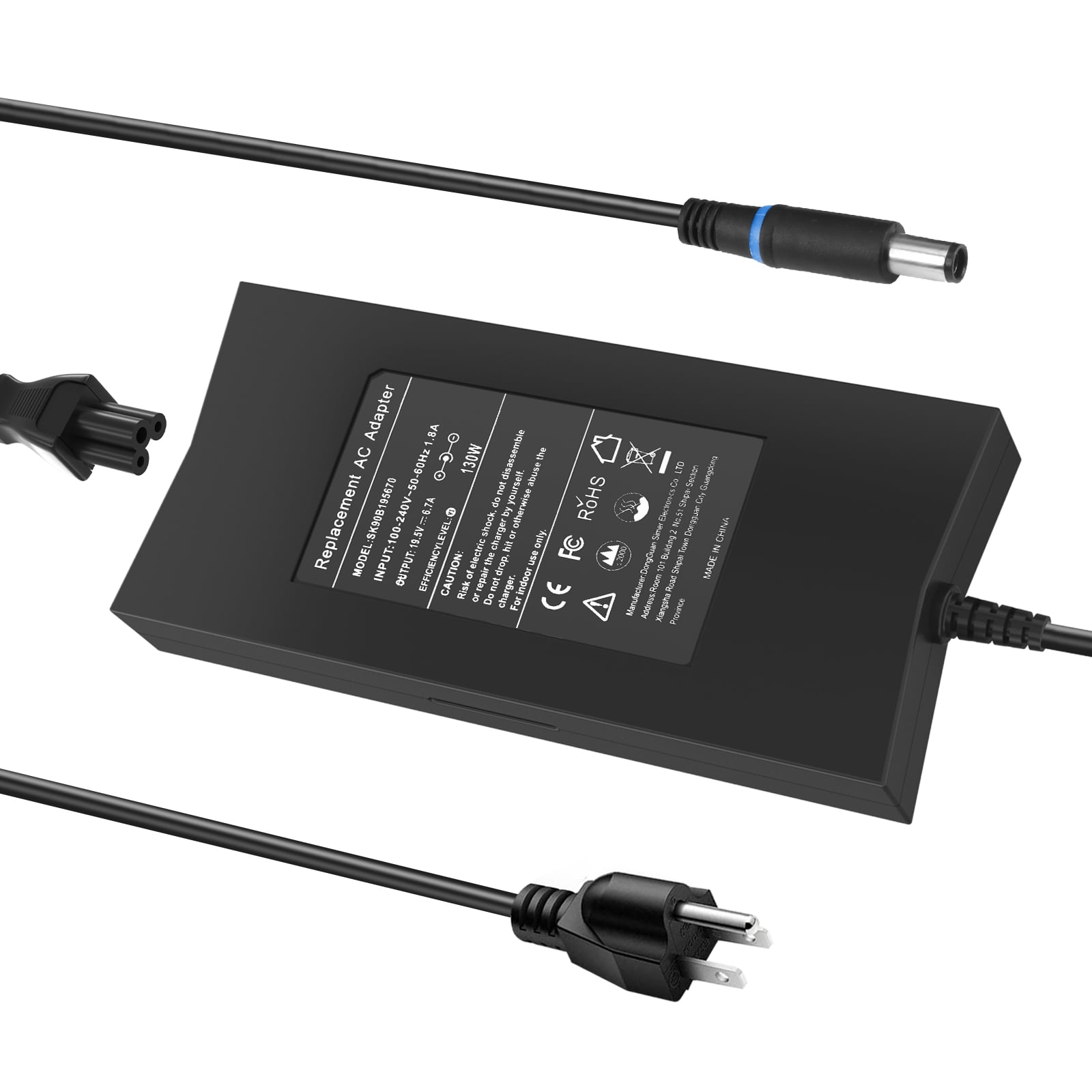 Ursulan 130W AC Charger for Dell Precision M60 M70 M90 M1210 M1330 ...