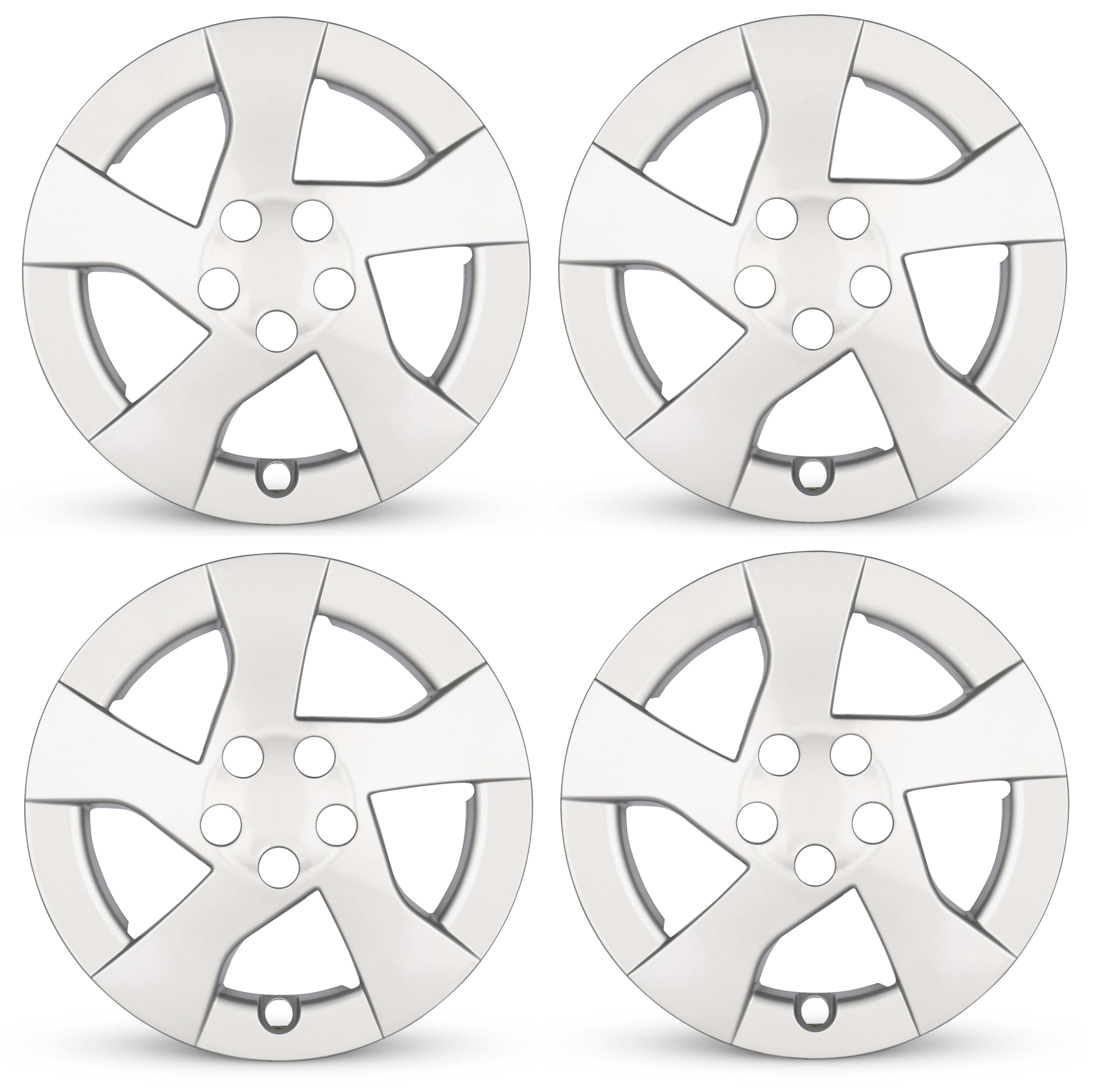 New 15 Inch Hubcaps For 2010-2011 Toyota Prius - Set of 4 Silver ...