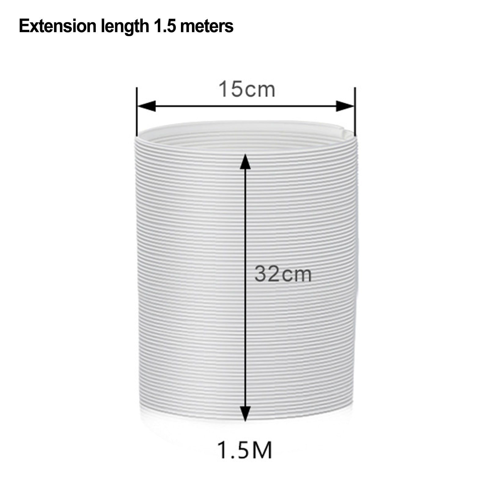 New 150Cm/200cm Flexible Air Conditioner Exhaust Pipe Vent Hose Duct ...