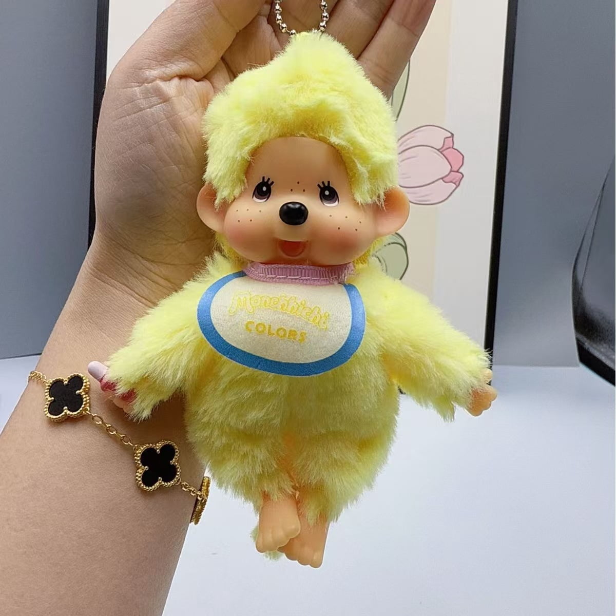 New 15cm Monchhichi Couple Plush Toys | Standing Pose Transformable ...