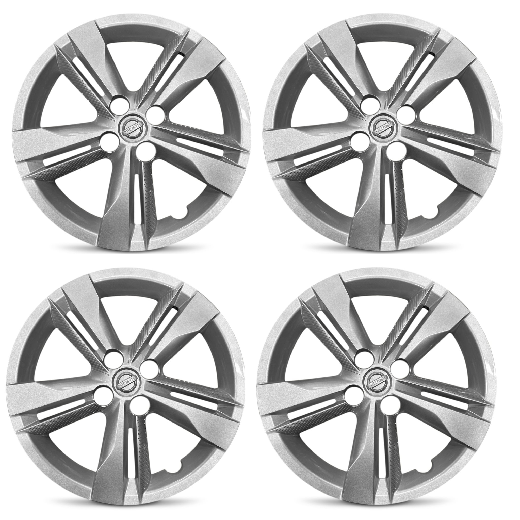 New 16 Inch Hubcaps For 2018-2024 Nissan Kicks - Set of 4 Silver ...