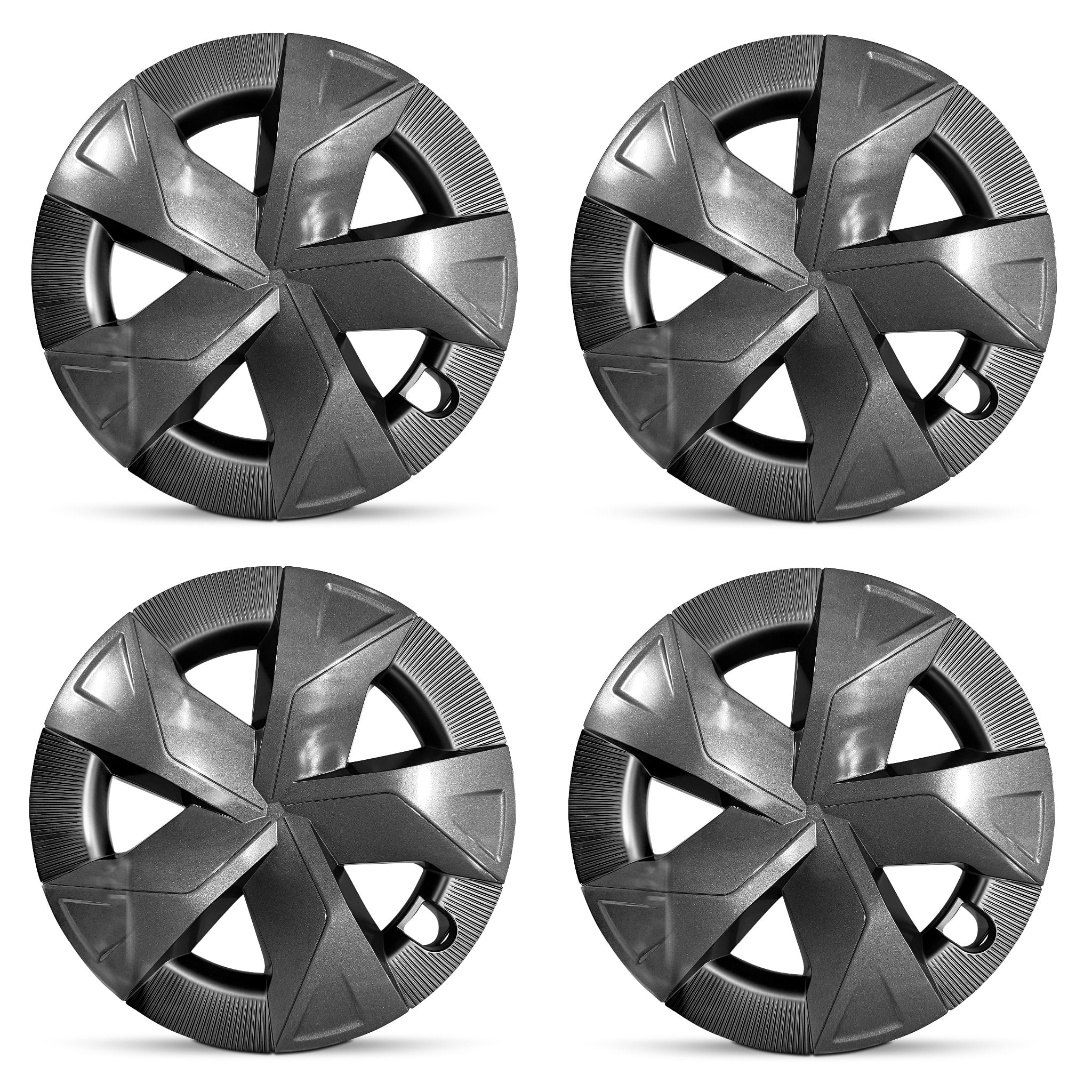 New 17 Inch Hubcaps For 2023-2024 Toyota Prius - Set of 4 Charcoal ...