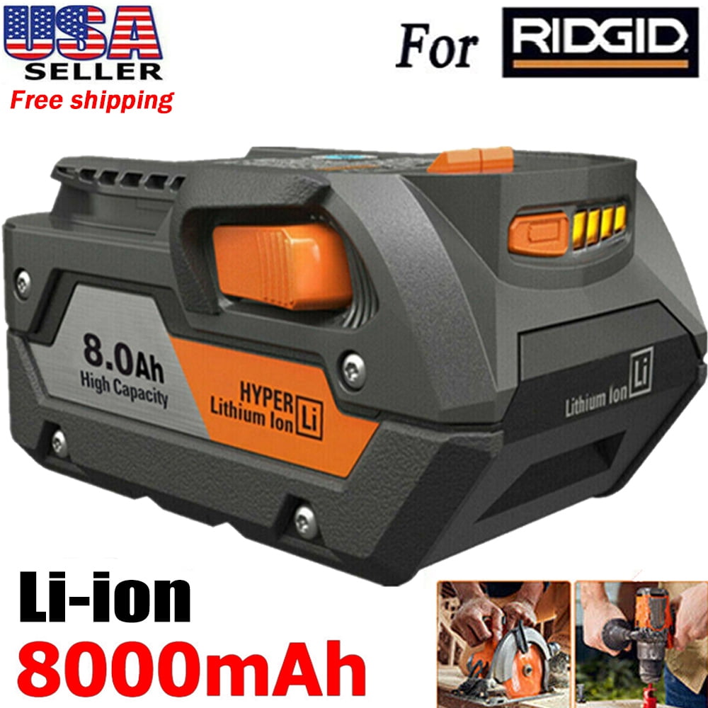 New 18 Volt Hyper Lithium Battery For Ridgid 18V R840087 R840085 Rigid ...