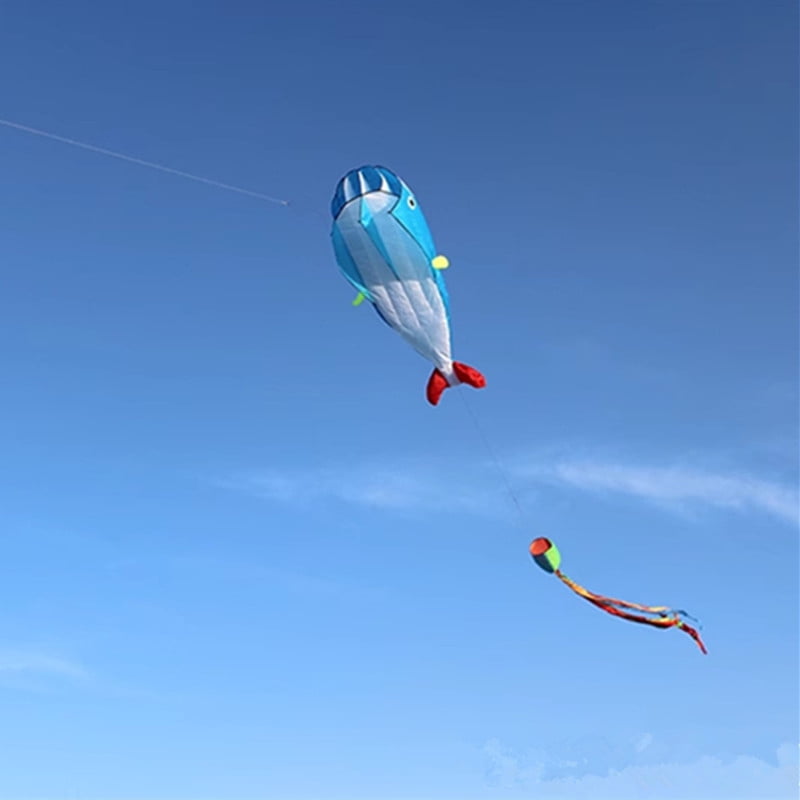 New 2.2m Large Whale/Dolphin Kite Good Flying Single Line Soft Kite ...