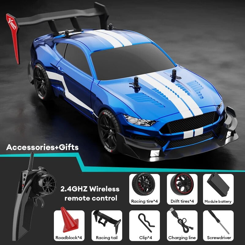 New 2.4G Rc Cars 4WD RC Drift Car Toy Remote Control GTR Model Soft ...