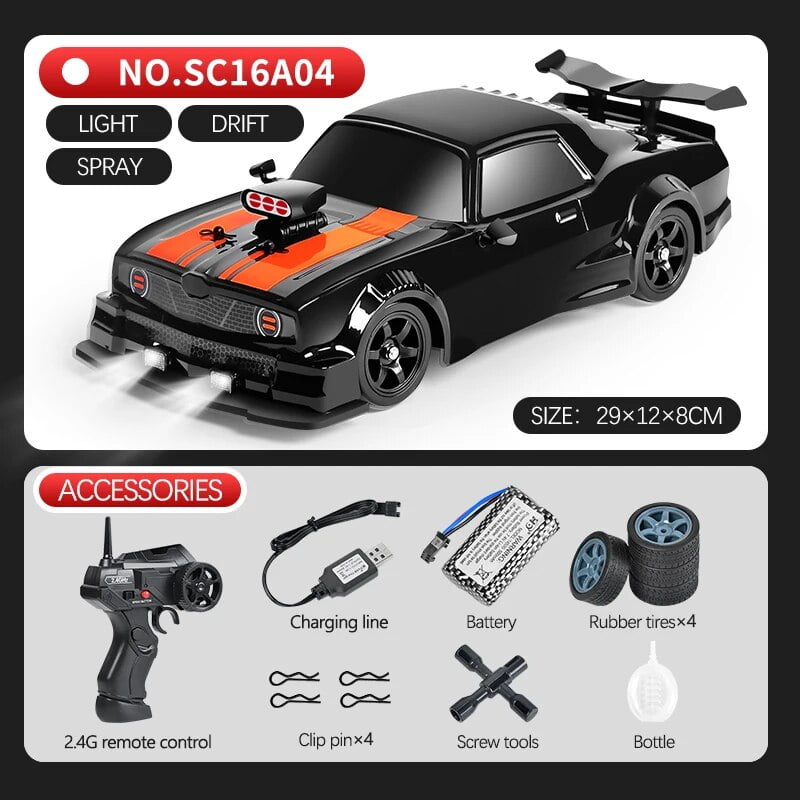 New 2.4G Rc Cars 4WD RC Drift Car Toy Remote Control GTR Model Soft ...