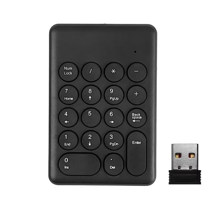 New 2.4G Wireless Digital Keyboard USB 18Keys Mini Numeric Keypad ...