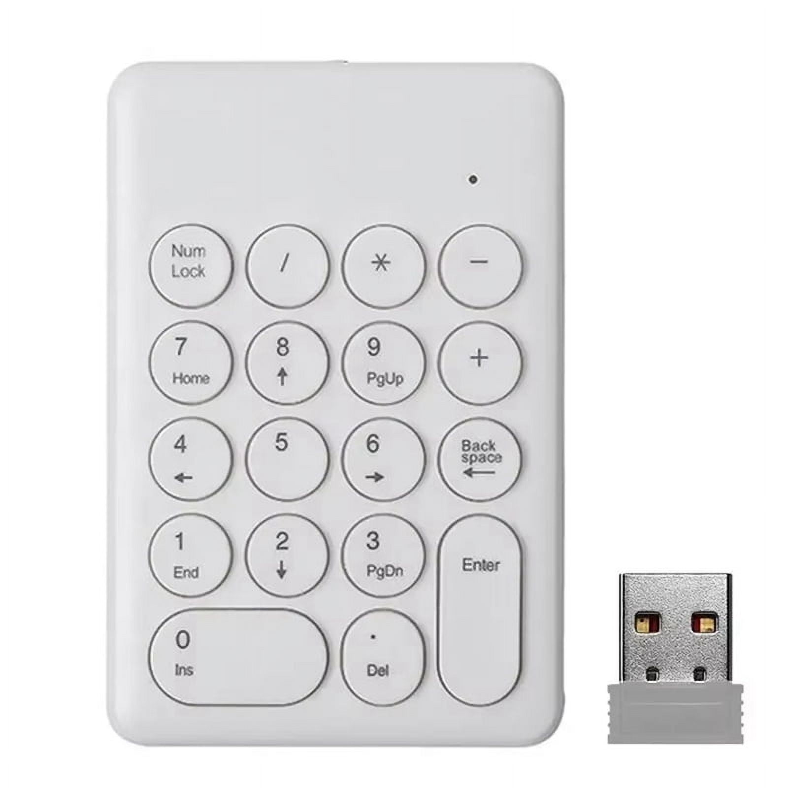New 2 4g Wireless Digital Keyboard Usb 18keys Mini Numeric Keypad Numpad Accounting Teller For