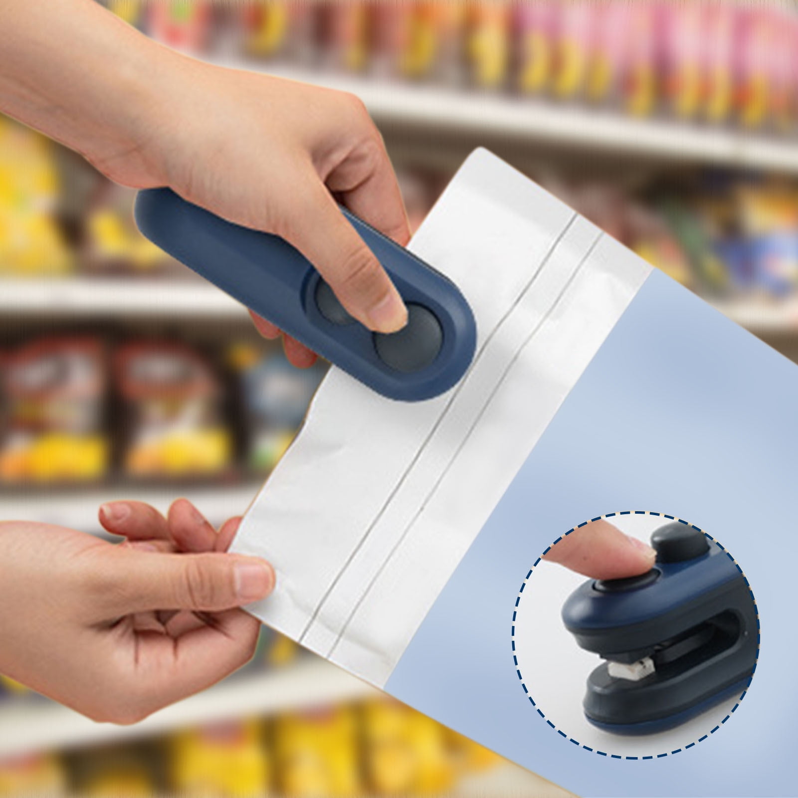 New 2 In 1 Mini Bag Sealer, Rechargeable Magnetic Snack Sealer,2 In 1 ...