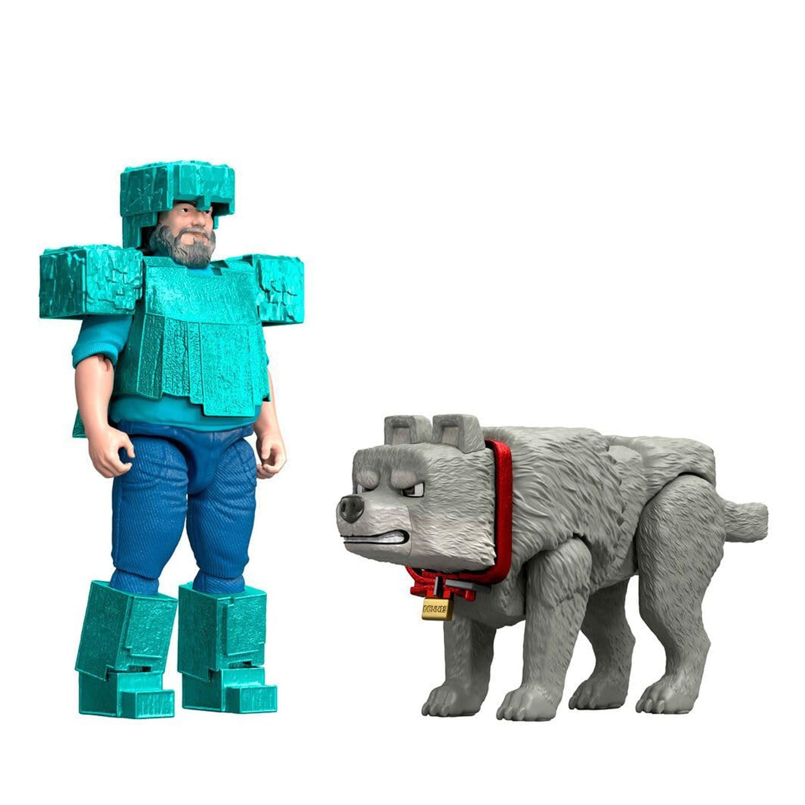 New! 2 PCS Minecraft Action Figure Set, 4 -Inch Steve & Dennis ...