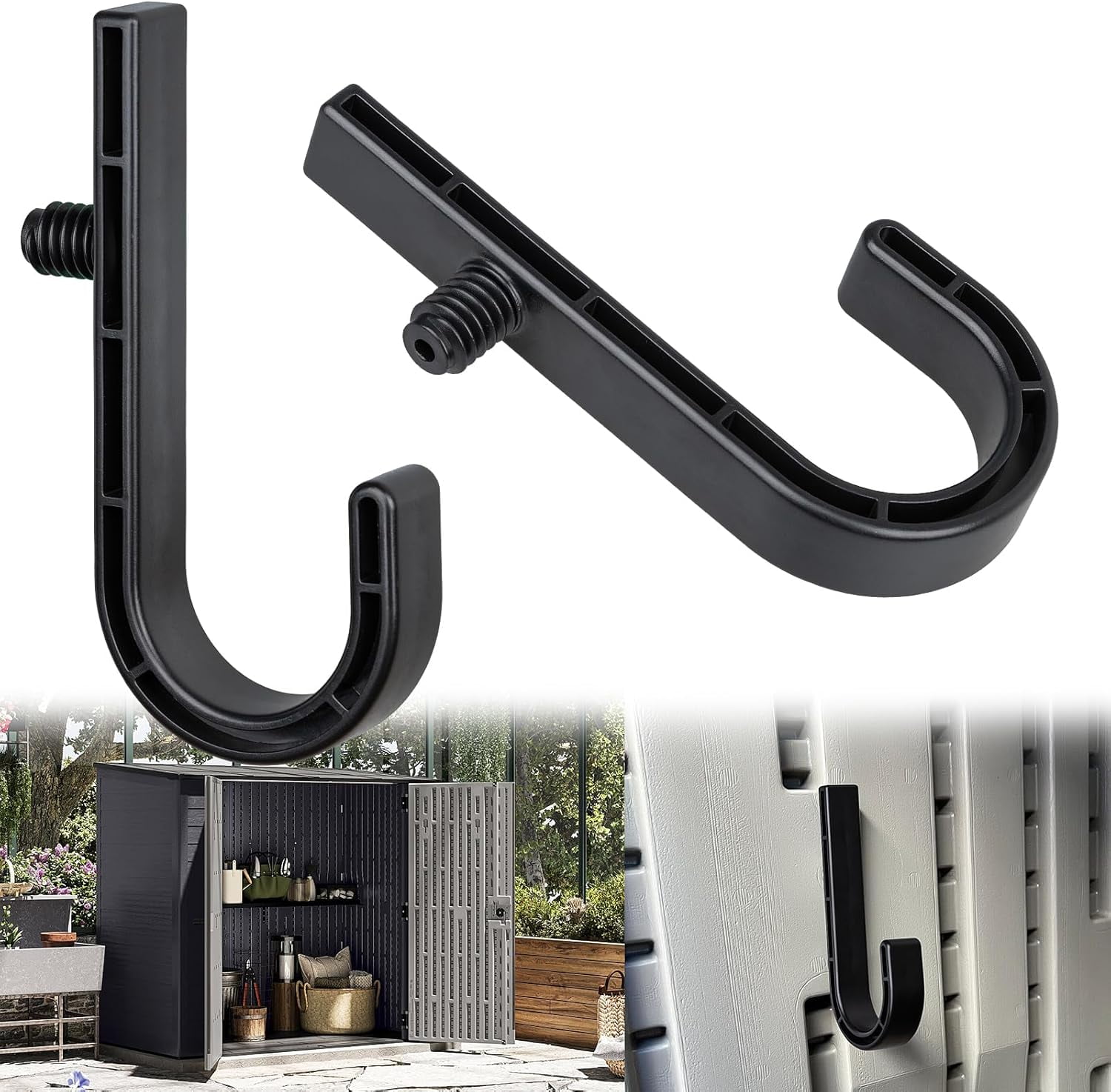 New 2 Pack J Hooks Storage Shed Hooks Compatible With Suncast/Craftsman ...