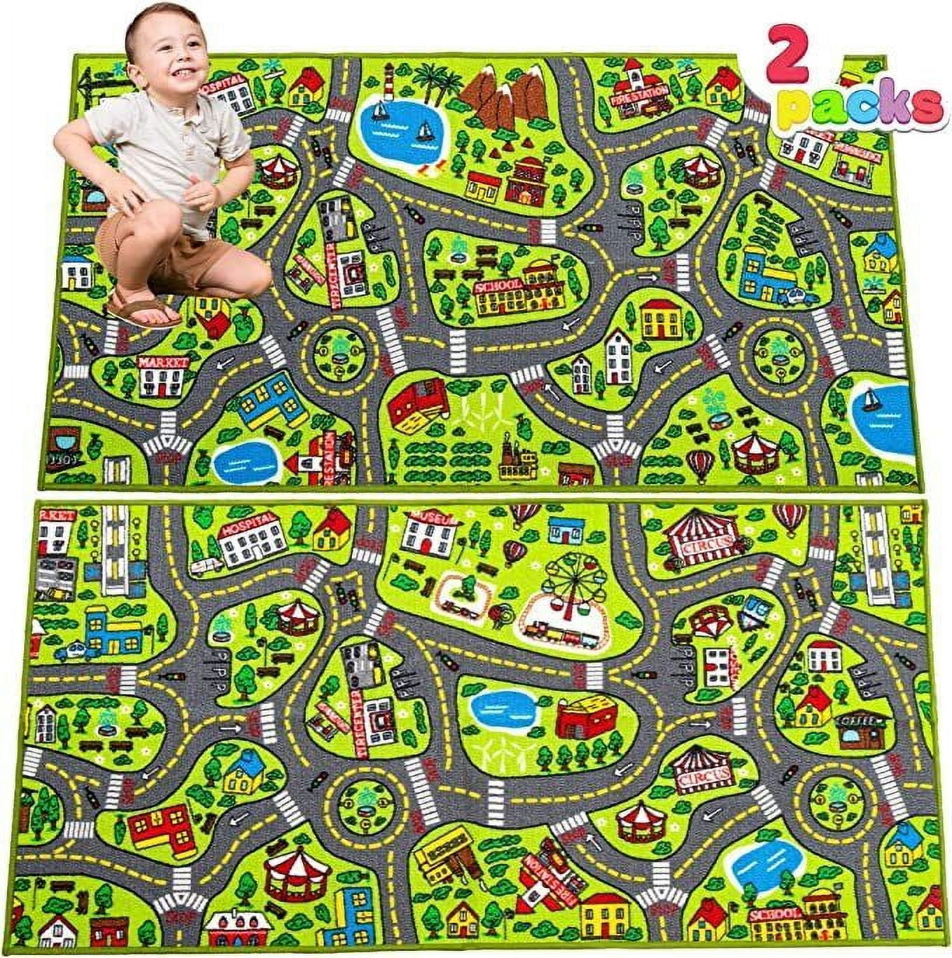 New 2 Pack Playmat City Life Carpet Playmat for Kids Jumbo Play Room ...