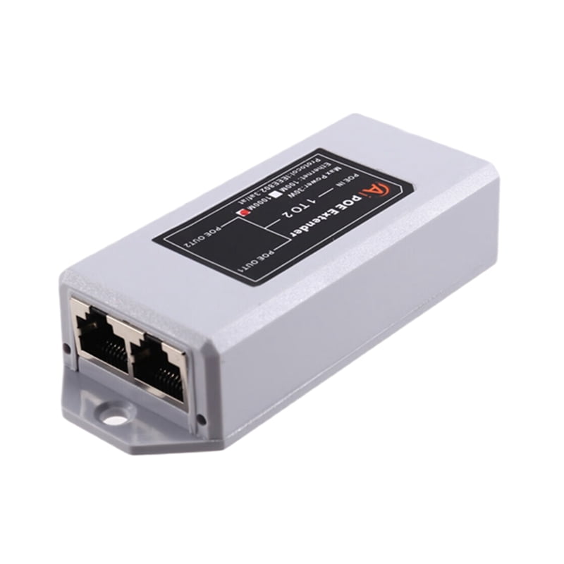 New 2 Port Gigabit POE Extender 1000Mbps - IEEE 802.3af/At PoE Repeater for IP Camera/NVR/AP ...