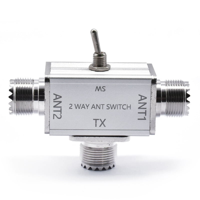 New 2 Way CB/HAM Antenna Coax Switches with OFF/Ground Protection 100W ...