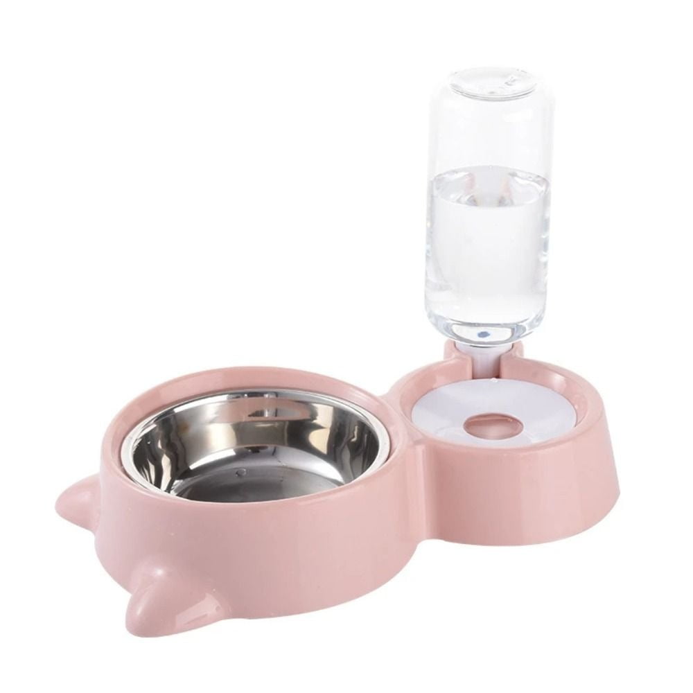 New 2-in-1 Cat Bowl Water Dispenser Automatic Water Storage Pet Dog Cat ...