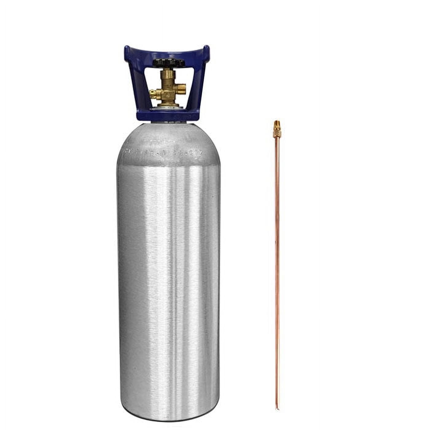 New 20 lb. Aluminum CO2 Cylinder with CGA320 Valve and Siphon Tube DOT ...