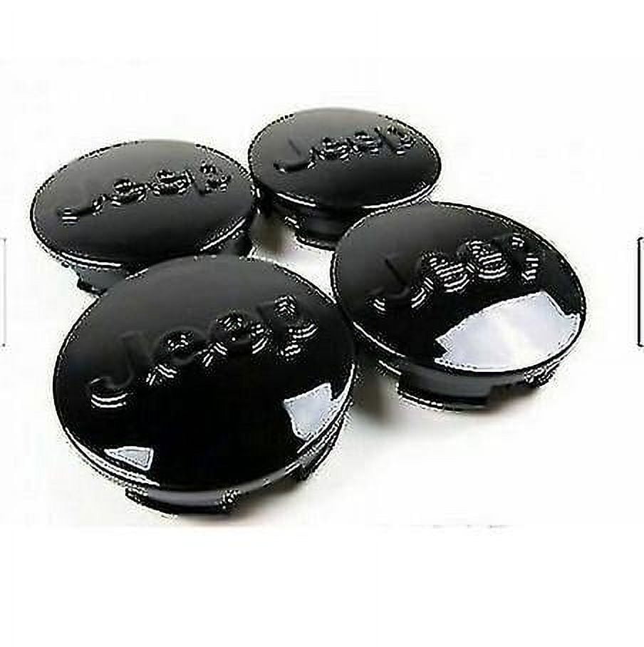 New 2007-2015 Black Jeep 63mm Center Caps Grand Cherokee 20" Wheels ...