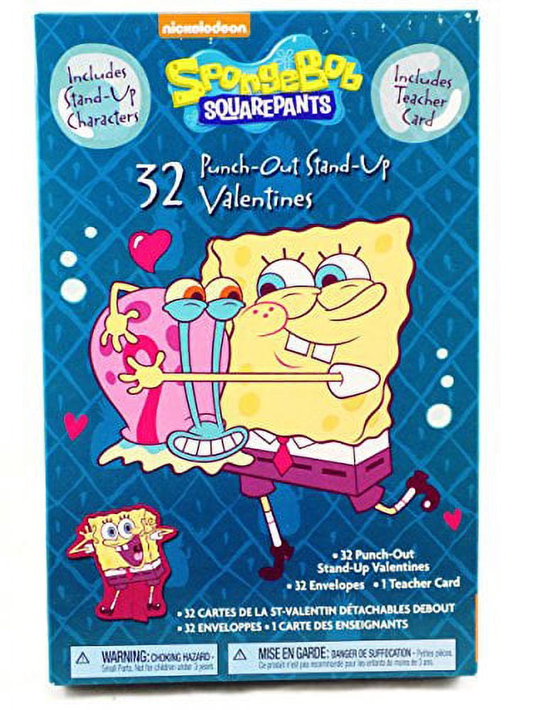 New 2016 Design SpongeBob Squarepants Punch Out Stand Up Valentine ...