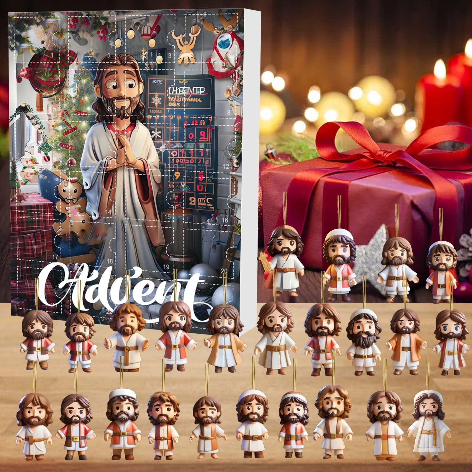 New 2024 Advent Calendar 24-Day Countdown Christmas Gift - Walmart.com