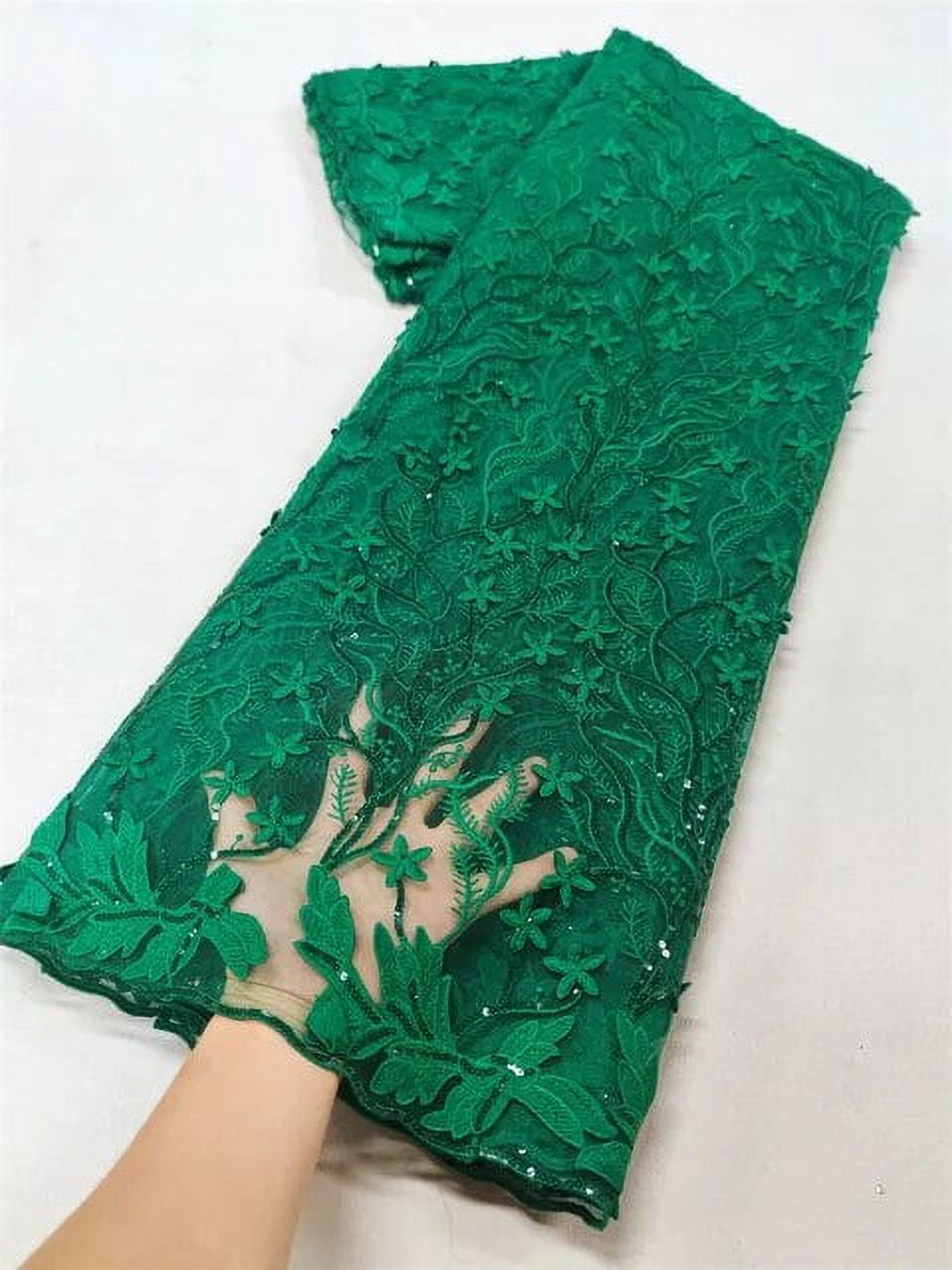 African Lace Fabric 5 Yards HOH Design Luxury Sequin African Lace