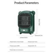 Holmes Compact Ceramic Heater with Manual Thermostat, 7 3/8? x 7 3/8? x ...