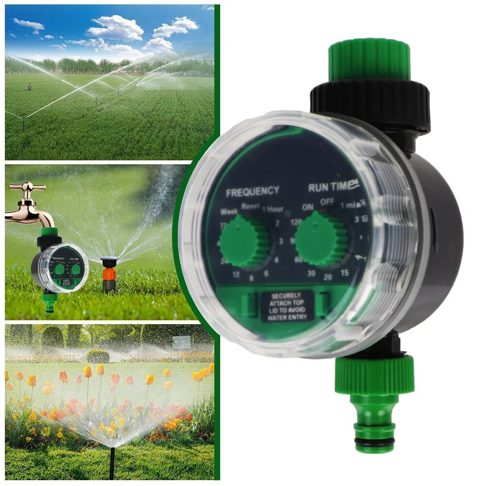 New 2024 For Water Timer Ball Valve Drip Irrigation System Two Dial ...
