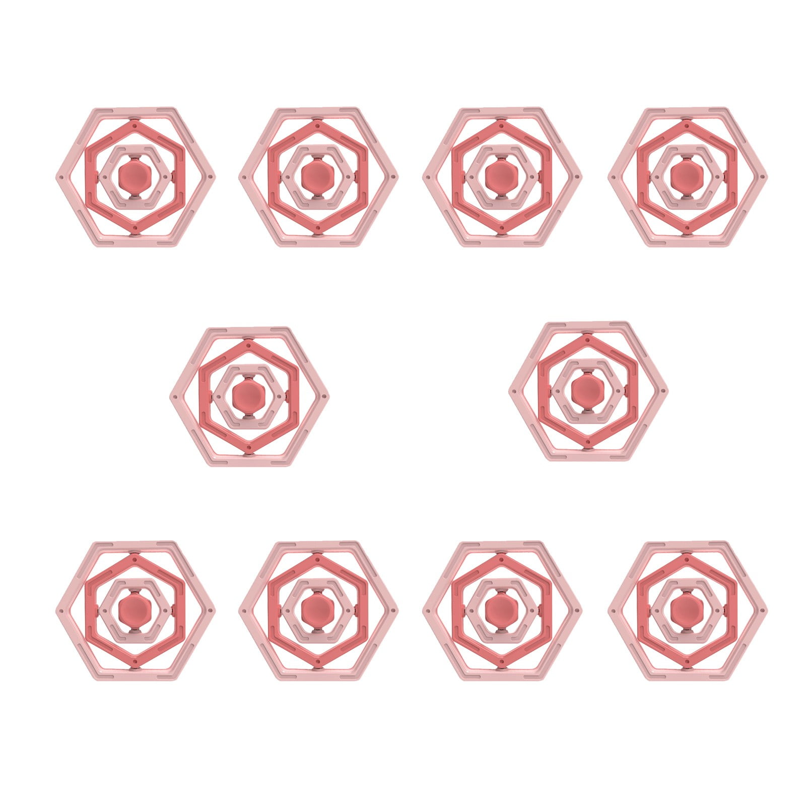 New 2024 Office & Stationery Hexagonal Infinite Flip Finger Stress ...